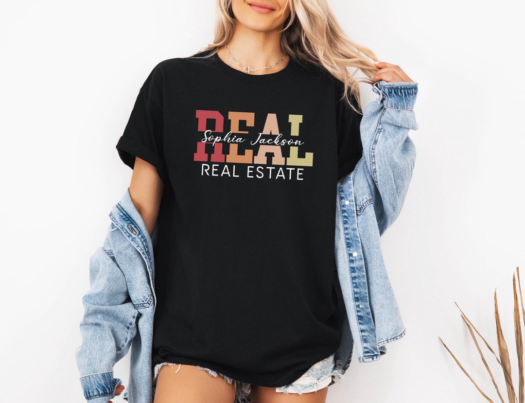 Personalized Real Estate Agent Shirt, Realtor Shirt, Real Estate Agent ...
