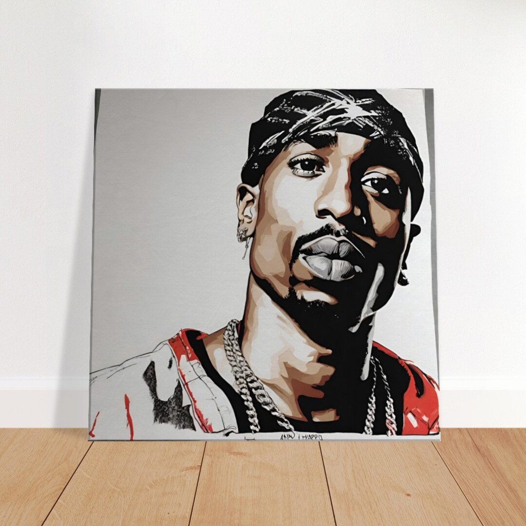 Tupac Design Art 2PAC Pop Art Tupac Pop Art Tupac Canvas - Etsy