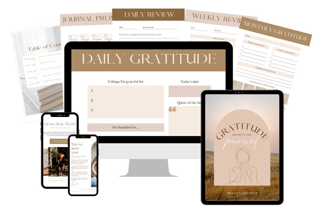 Gratitude Affirmations Digital Journal for Christian Women, Biblical ...