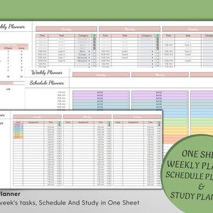 Student Digital Planner 2024, Online Planner Student, Academic Planner ...