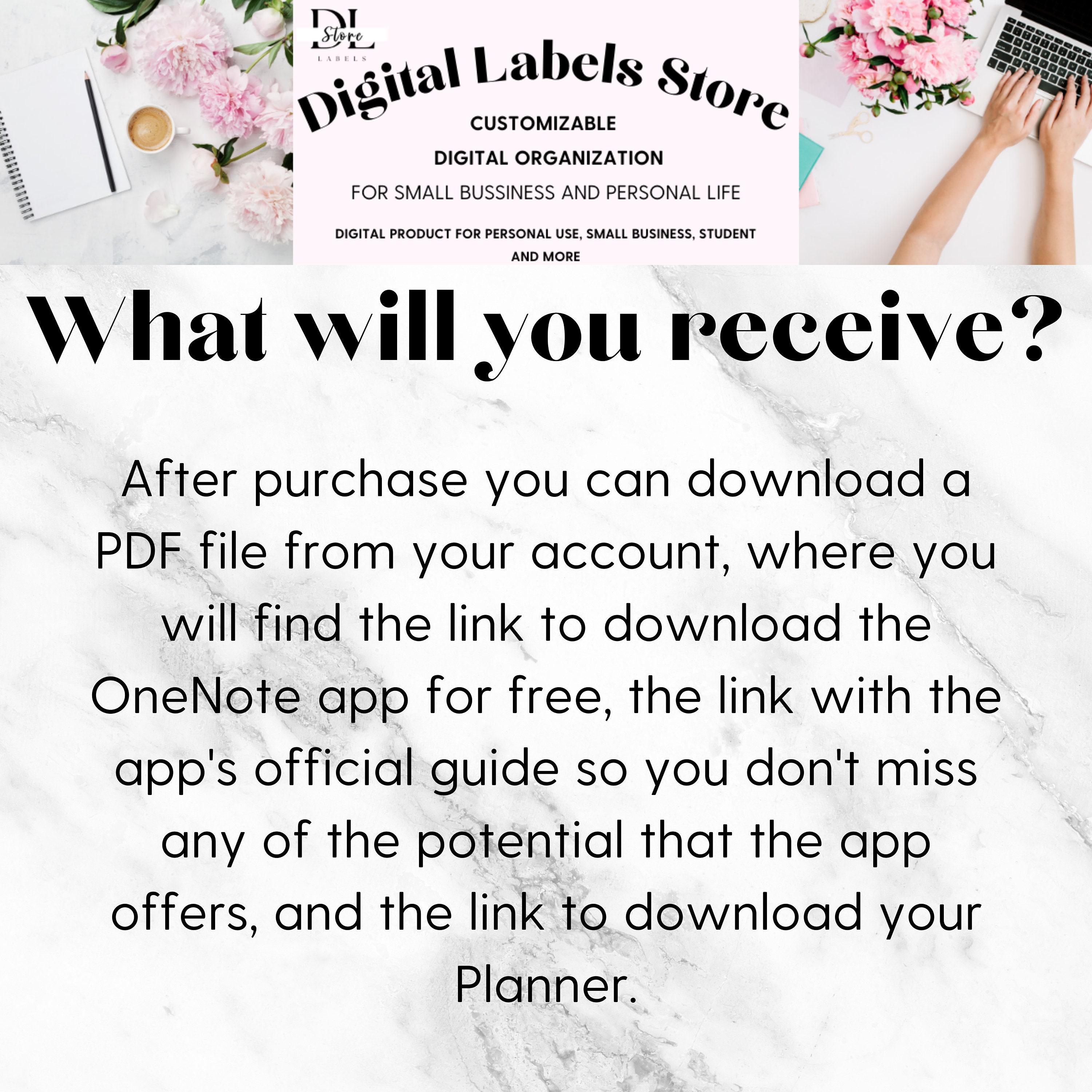 Business Plan Guide in Onenote, Planner Template for Small Shop ...