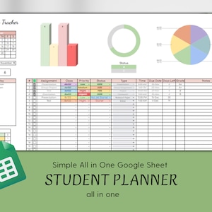 Student Digital Planner 2024, Online Planner Student, Academic Planner ...