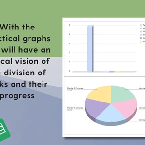 Visual Chore Chart Spreadsheet Template, Household Chore, Roommate ...