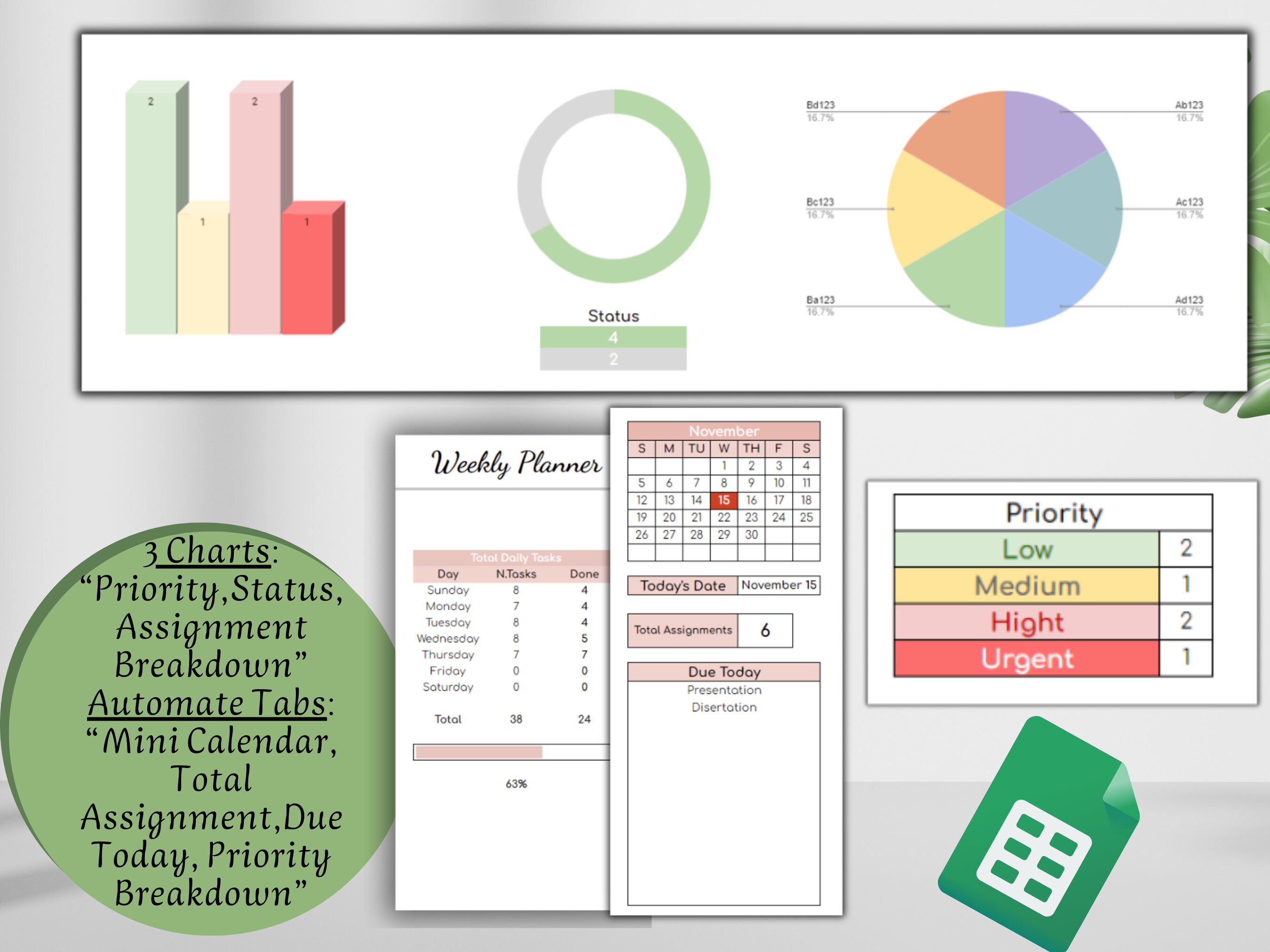Student Digital Planner 2024, Online Planner Student, Academic Planner ...