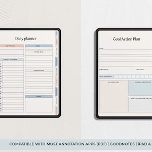 ADHD Digital Planner for Ipad, Goodnotes, Android. Adult ADHD Daily ...