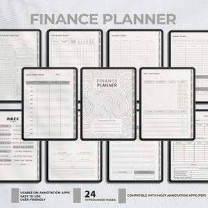 Digital Finance Planner, Finance Tracker, Budget Planner, Budget ...
