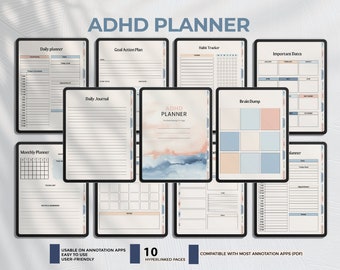 ADHD Digital Planner by a Fellow Adhder for Ipad, Goodnotes & Android ...