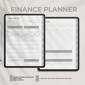 Digital Finance Planner, Finance Tracker, Budget Planner, Budget ...