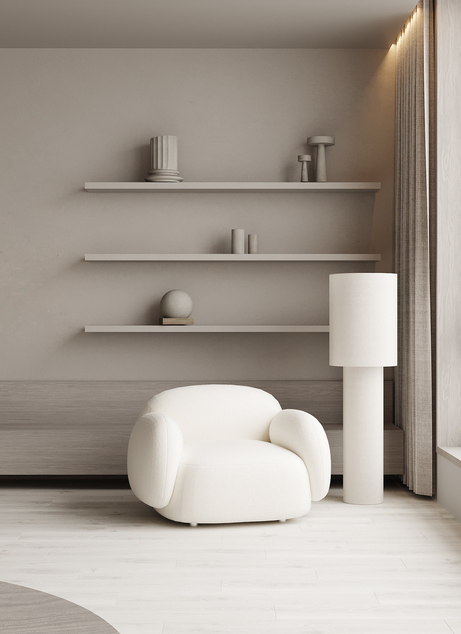 Living Room Interior Design, Custom Kitchen Design, Realistic ...