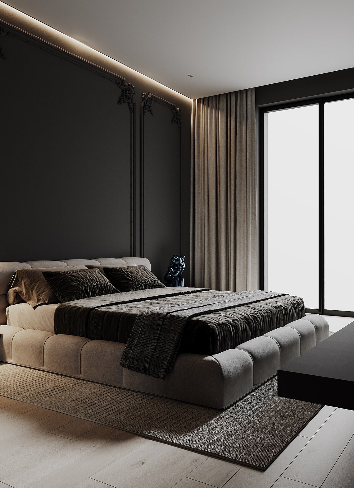 Bedroom 3D Rendering, Custom Bedroom Interior Design, Realistic ...
