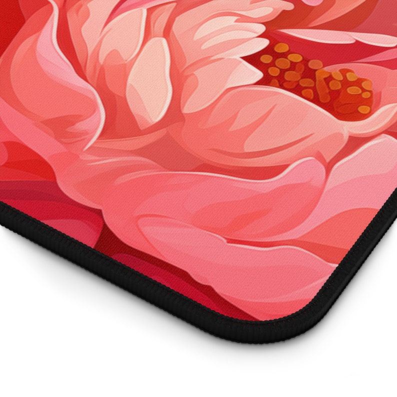 Georgia O'keeffe Inspired Pink Peonies Desk Mat - Artistic Workspace ...