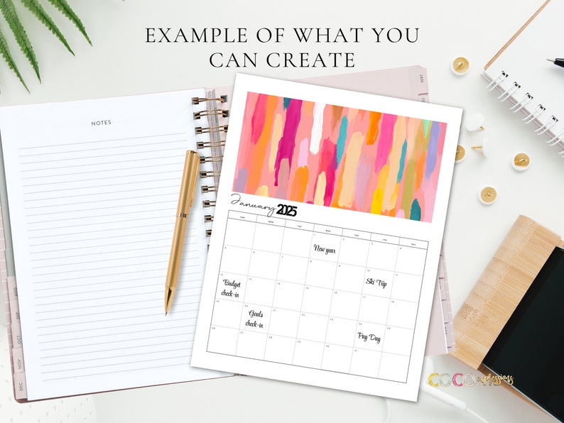 Editable 2025 Calendar Template With PLR Rights - Canva Ready! | Bundle ...