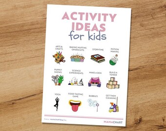 Activity Chart for Kids I'm so Bored Chart Printable for Kids Printable ...