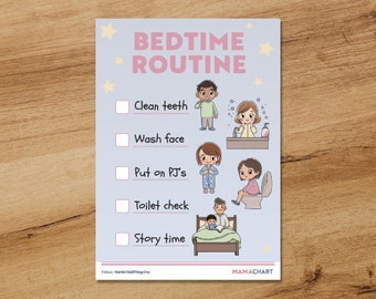 Bedtime Social Skills Story, Bedtime Routine Chart, Bedtime Visuals ...