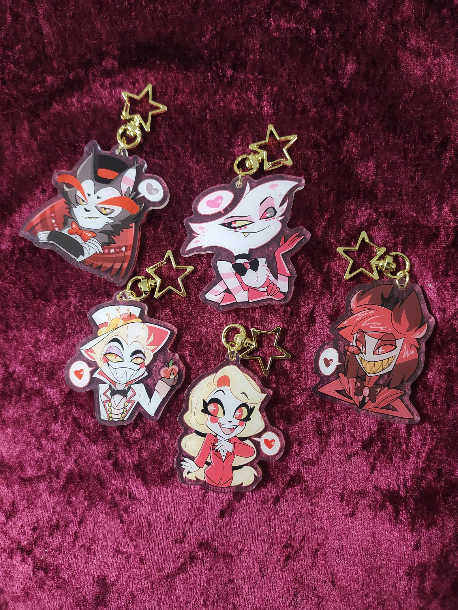 Hazbin Hotel Acrylic Keychain Chibi Characters - Etsy
