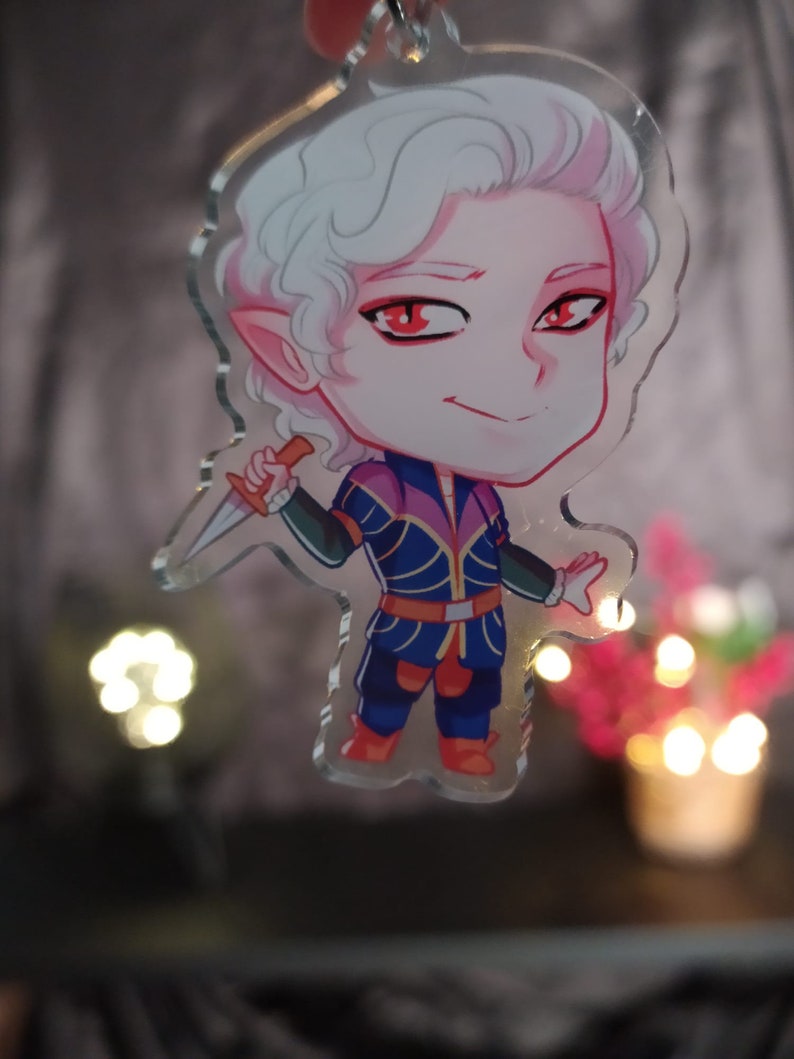 Baldur's Gate 3 Astarion and Owlbear Cute Keychain - Etsy