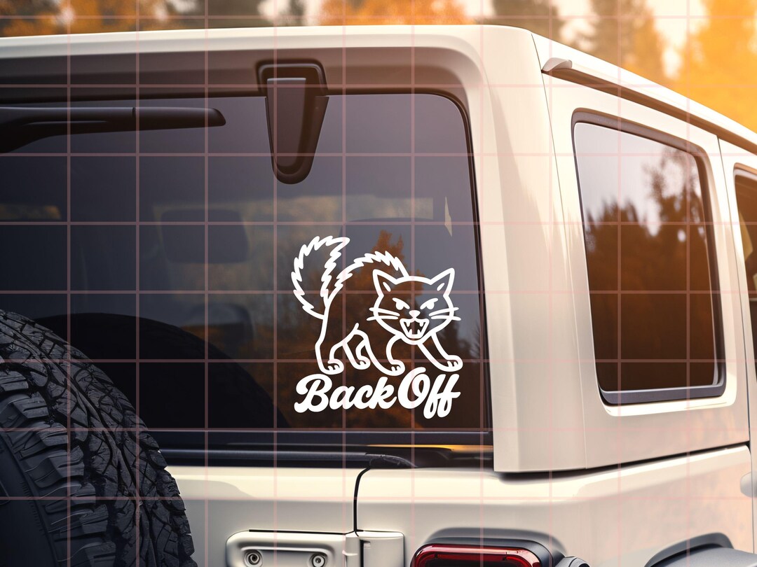 Sassy Angry Cat Vinyl Decal - Car, Laptop, Window - Etsy