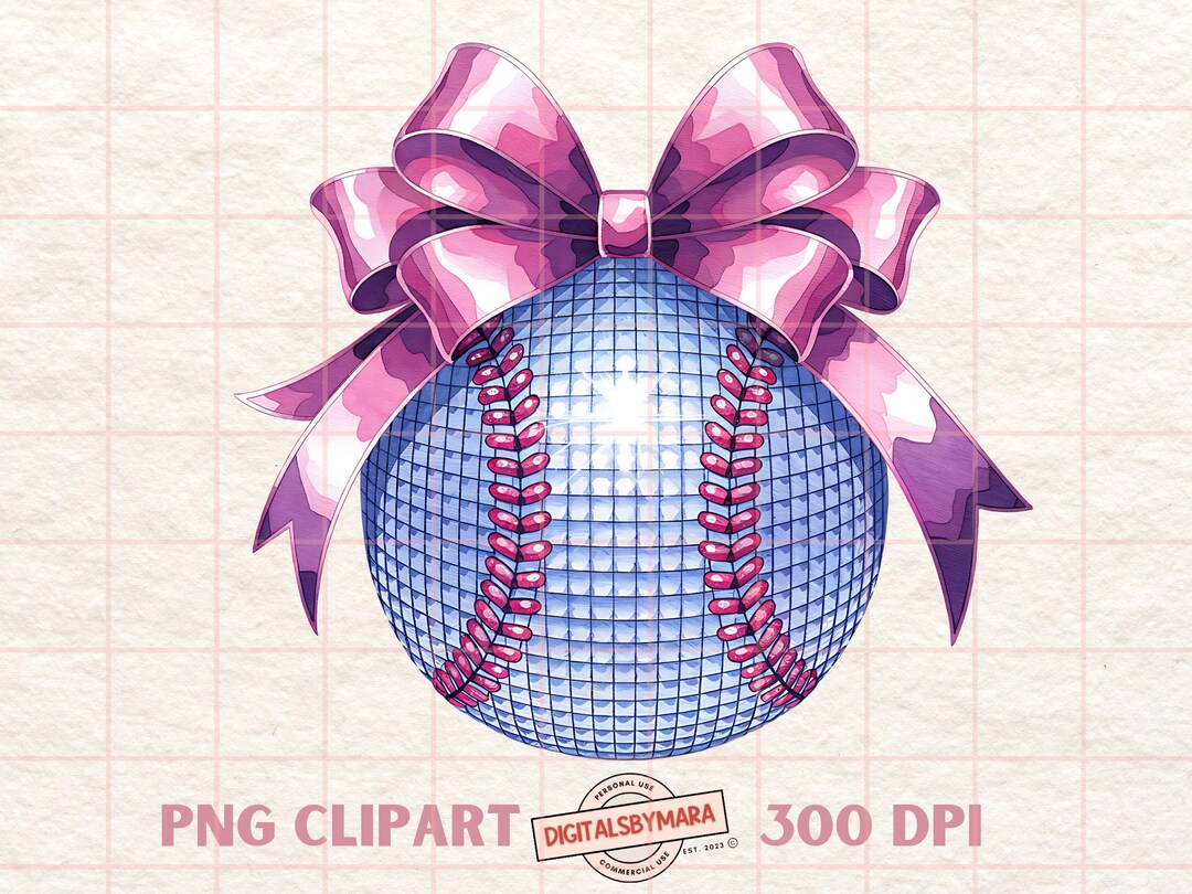 Baseball Disco Ball Bow, Game Day Baseball, Baseball Girly, Disco ...