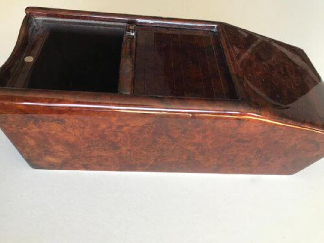 Mercedes W126 Storage Box Cassette Box Centre Console Wood Type Burl ...