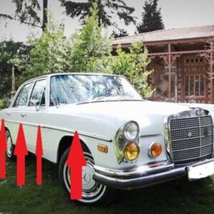 Mercedes W108 Model s and se Mercedes-benz Trim Set 10 Pieces not sel ...