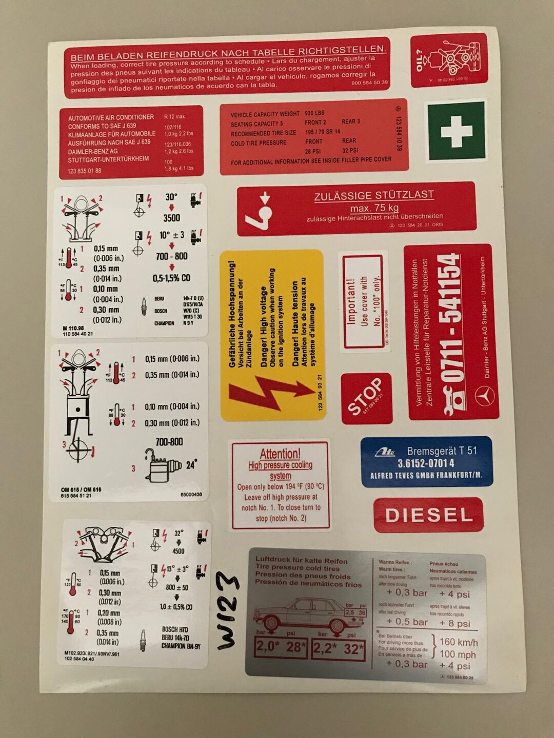Stickers for Information Signs - Set of 17 Pieces - Stickers Warning ...