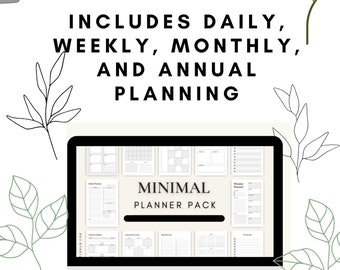 Monthly Fillable Planner - Etsy