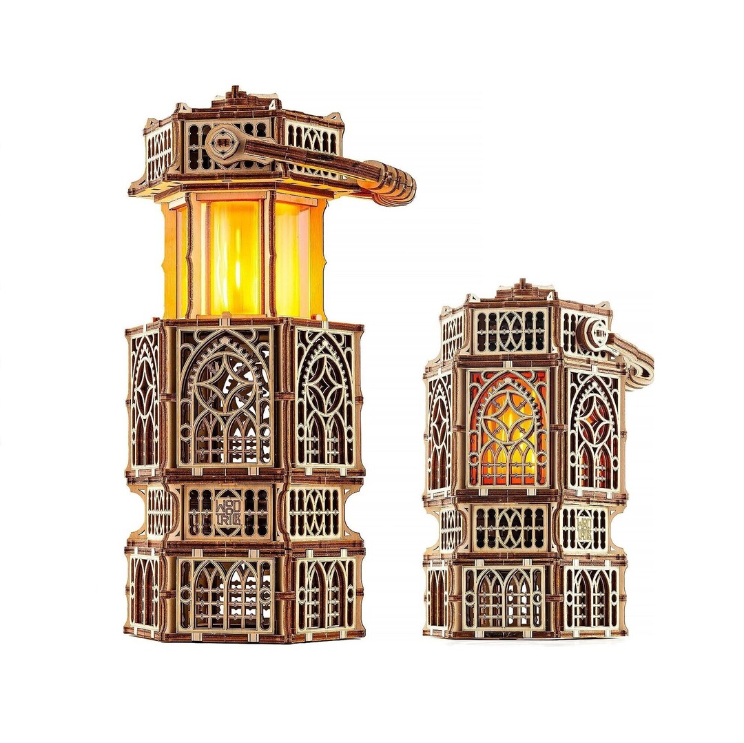 Antique Lantern 3D Wooden Puzzle With Mechanical Assembly by Wood Trick ...