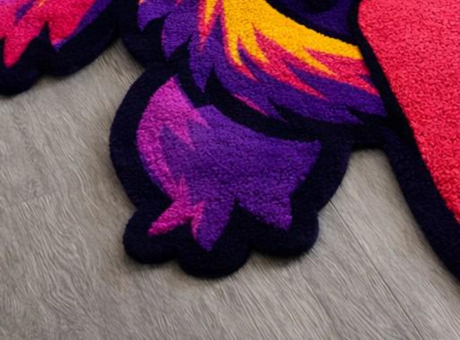 Handmade Tufted Monster Rug | New Zealand Wool Cartoon Decor - Etsy