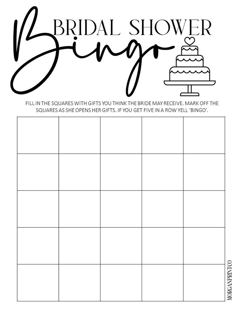 Bridal Shower Games Printable Instant Download - Etsy