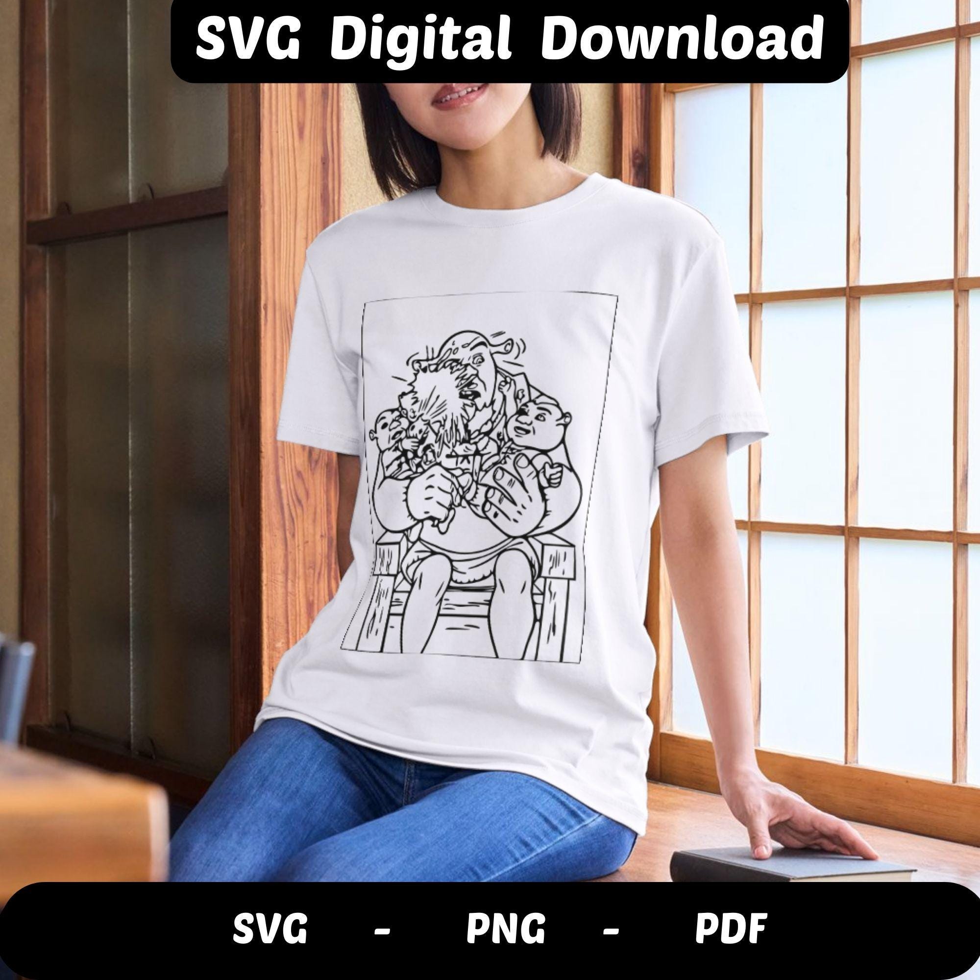 Shrek SVG File , Digital Download,princess Fiona, Donkey , Instant ...