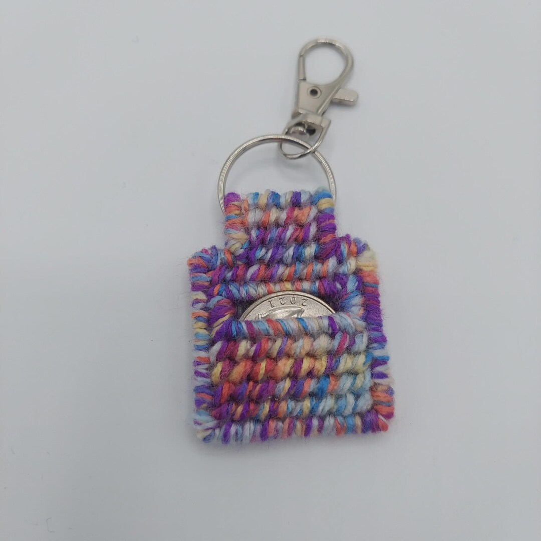 Aldi Quarter Keeper Holder Keychain Variegated Retro Kaleidoscope - Etsy