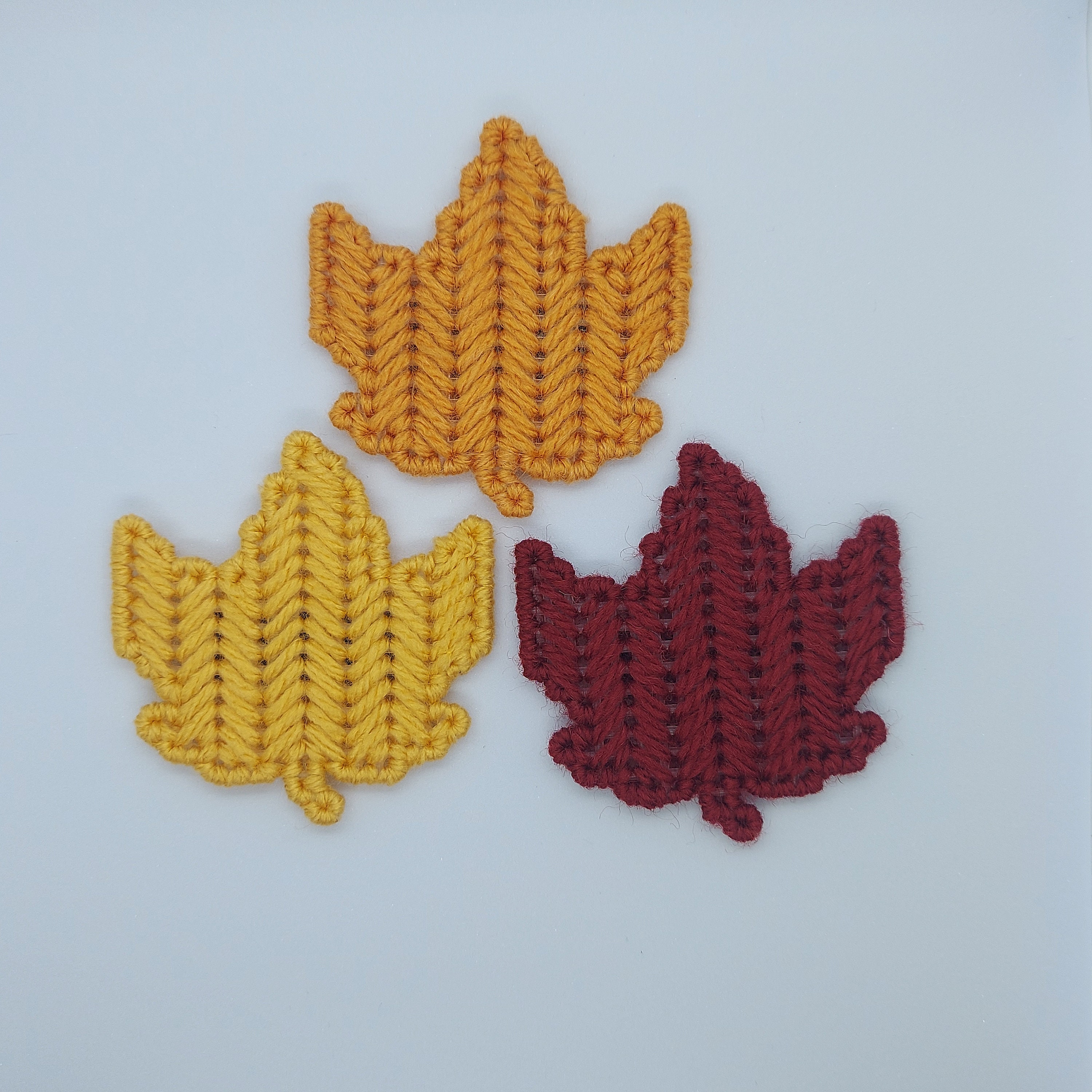 Fall Leaves Set of 3 Magnets From Plastic Canvas - Etsy
