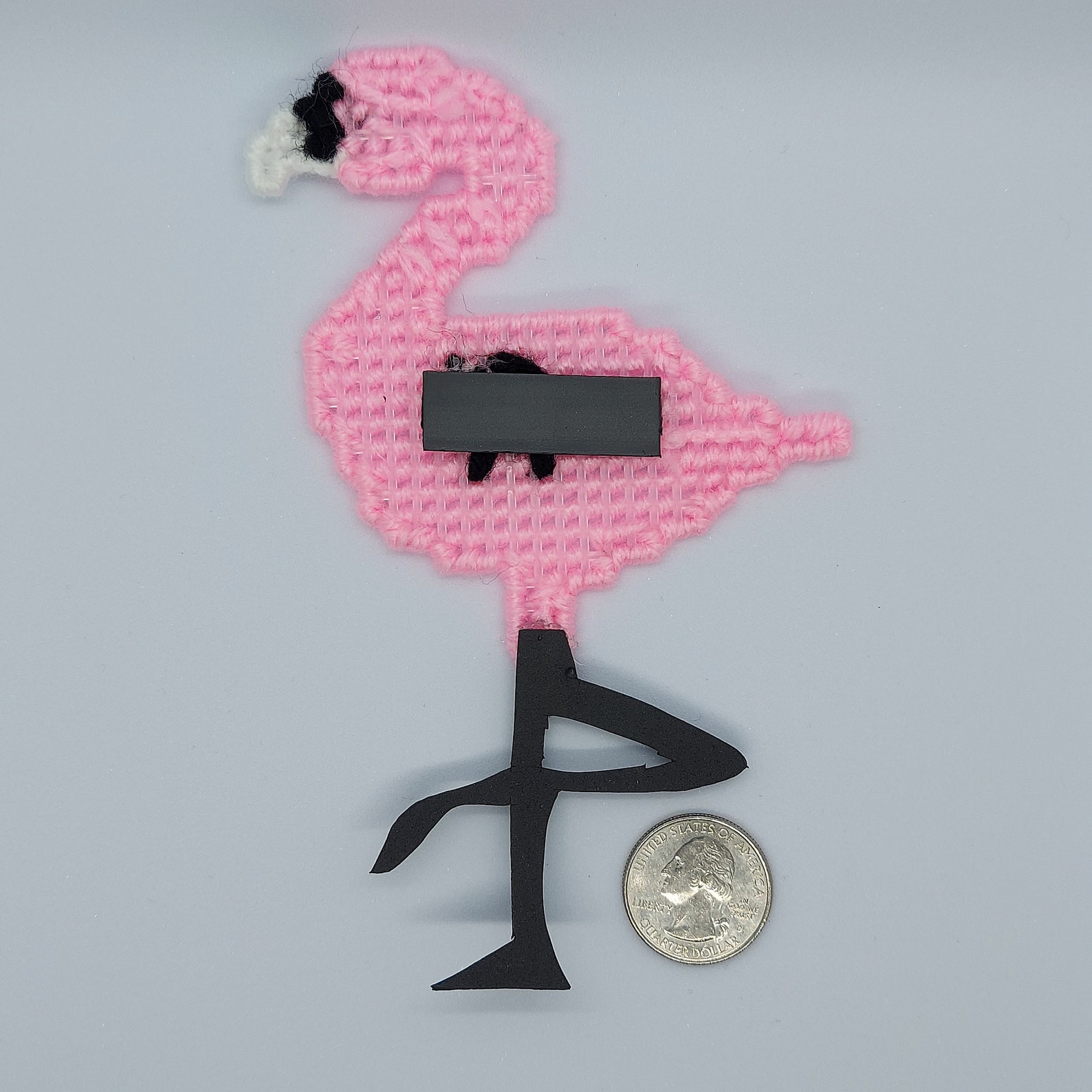 Pink Flamingo Magnet in Plastic Canvas - Etsy