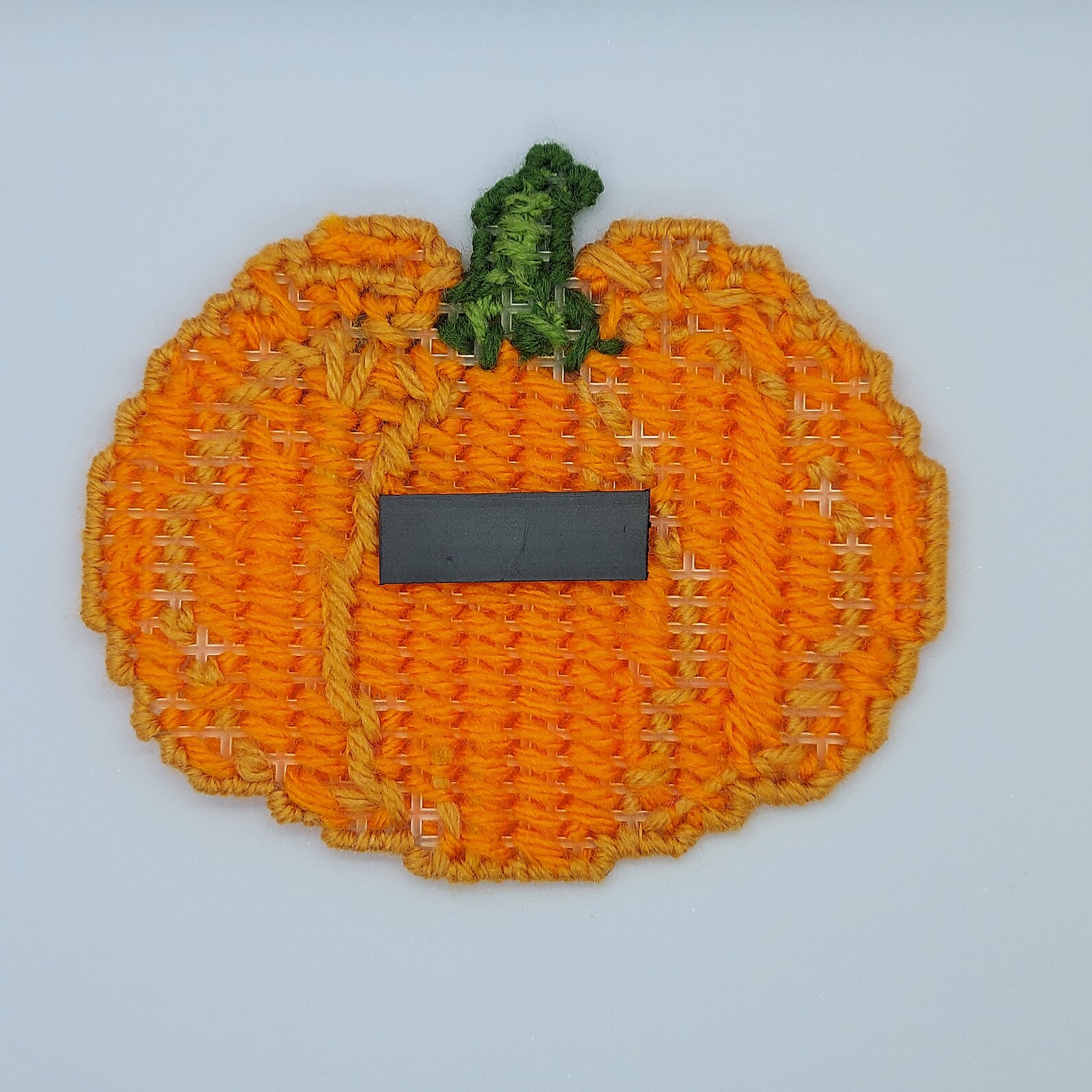 Fall Pumpkin Magnet or Coaster From Plastic Canvas - Etsy