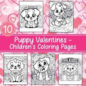 Valentine's Day Coloring Pages for Kids, Puppy Valentine's Day Kids ...
