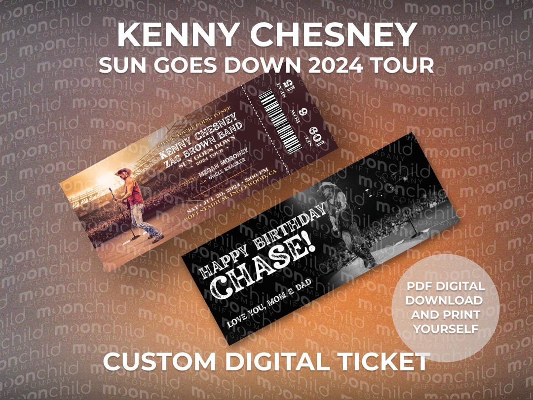Custom Concert Ticket Digital Download Printable Personalized Event ...