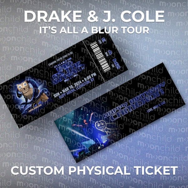 Concert Ticket Birthday Card - Etsy