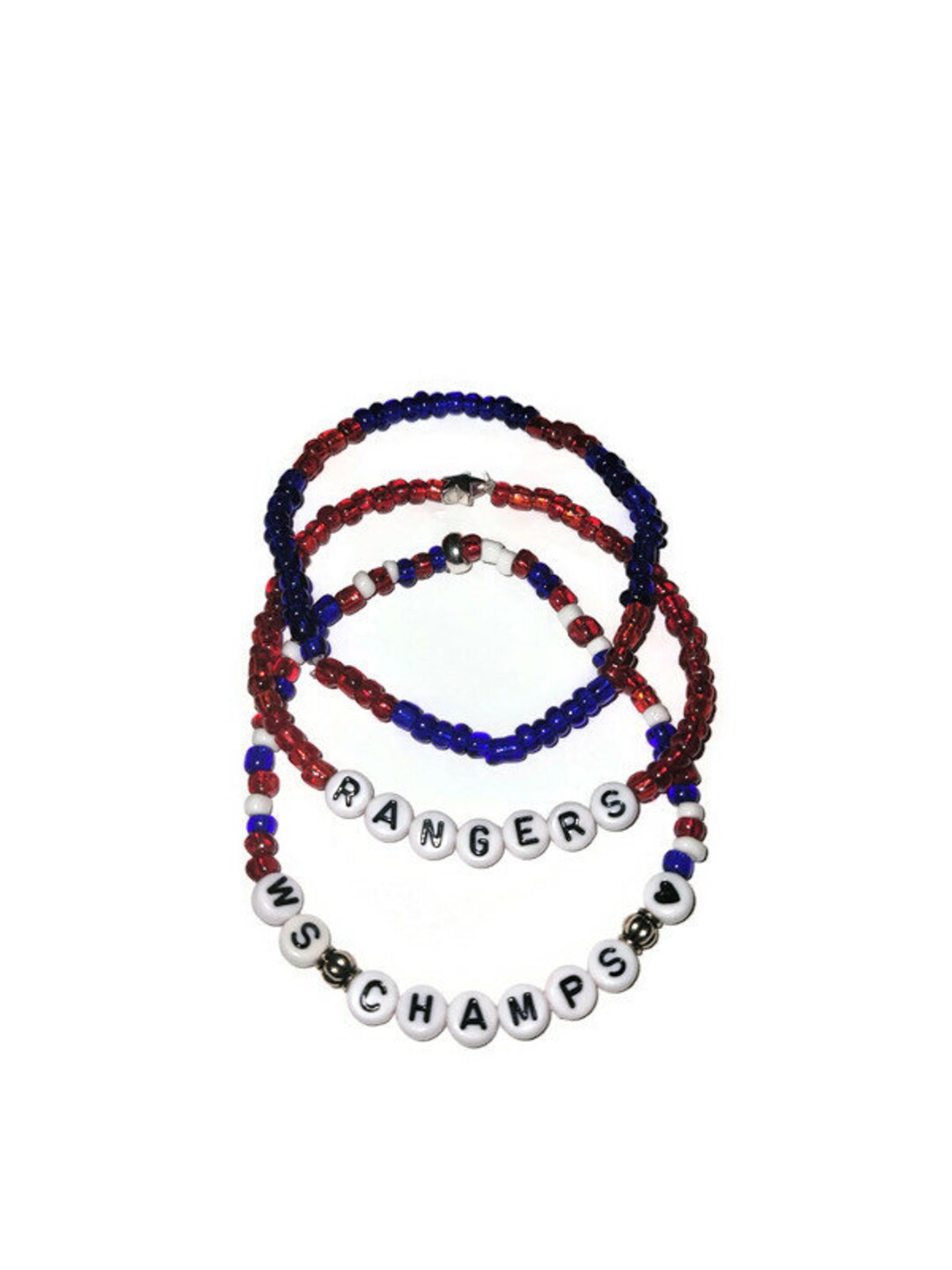 Texas Rangers World Series Champions Bracelet Set - Etsy