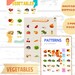 Vegetables and Fruits Sorting Activity, Vegetables Worksheets - Etsy