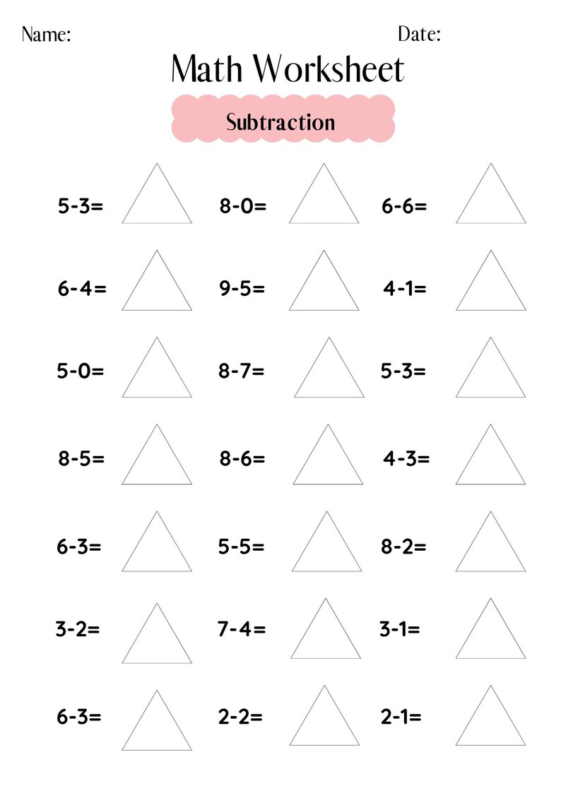 Addition and Subtraction Math Worksheets, Addition and Subtraction to ...
