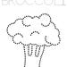 Vegetables & Fruits Tracing Coloring Pages: Preschool Kindergarten ...