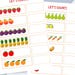 Fruit & Vegetable Counting Worksheet: Numbers 1-10 (digital Download ...