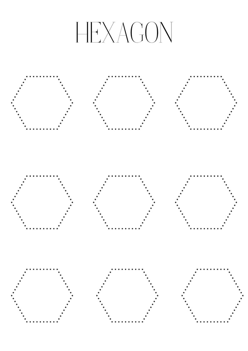 Shape Tracing Worksheets, Trace the Shapes and Color, Pre Math Skills ...