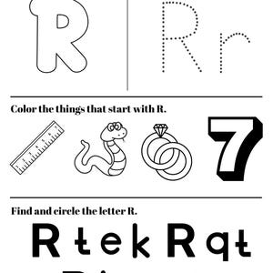 26 Alphabet Worksheets (A - Z ), Printable Activity Worksheets, Trace ...