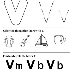 26 Alphabet Worksheets (A - Z ), Printable Activity Worksheets, Trace ...