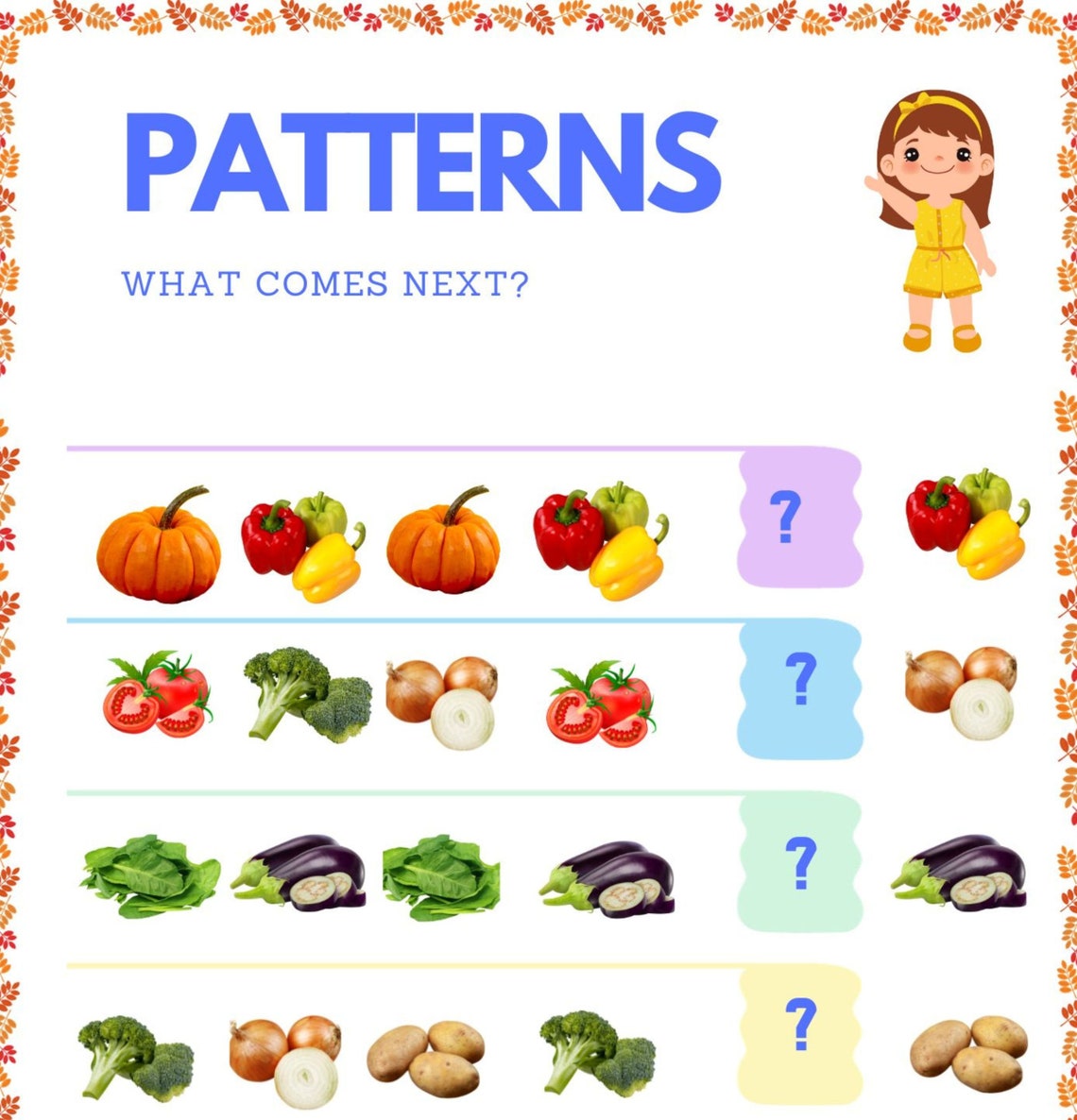 Vegetables and Fruits Sorting Activity, Vegetables Worksheets - Etsy