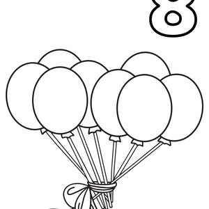 Counting and Coloring Pages for Kids, Kids Beginning Math, Kindergarten ...