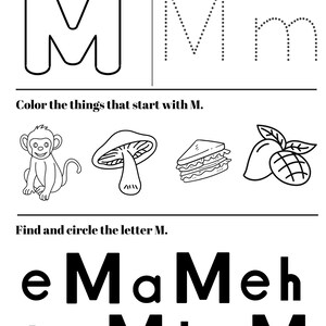 26 Alphabet Worksheets (A - Z ), Printable Activity Worksheets, Trace ...