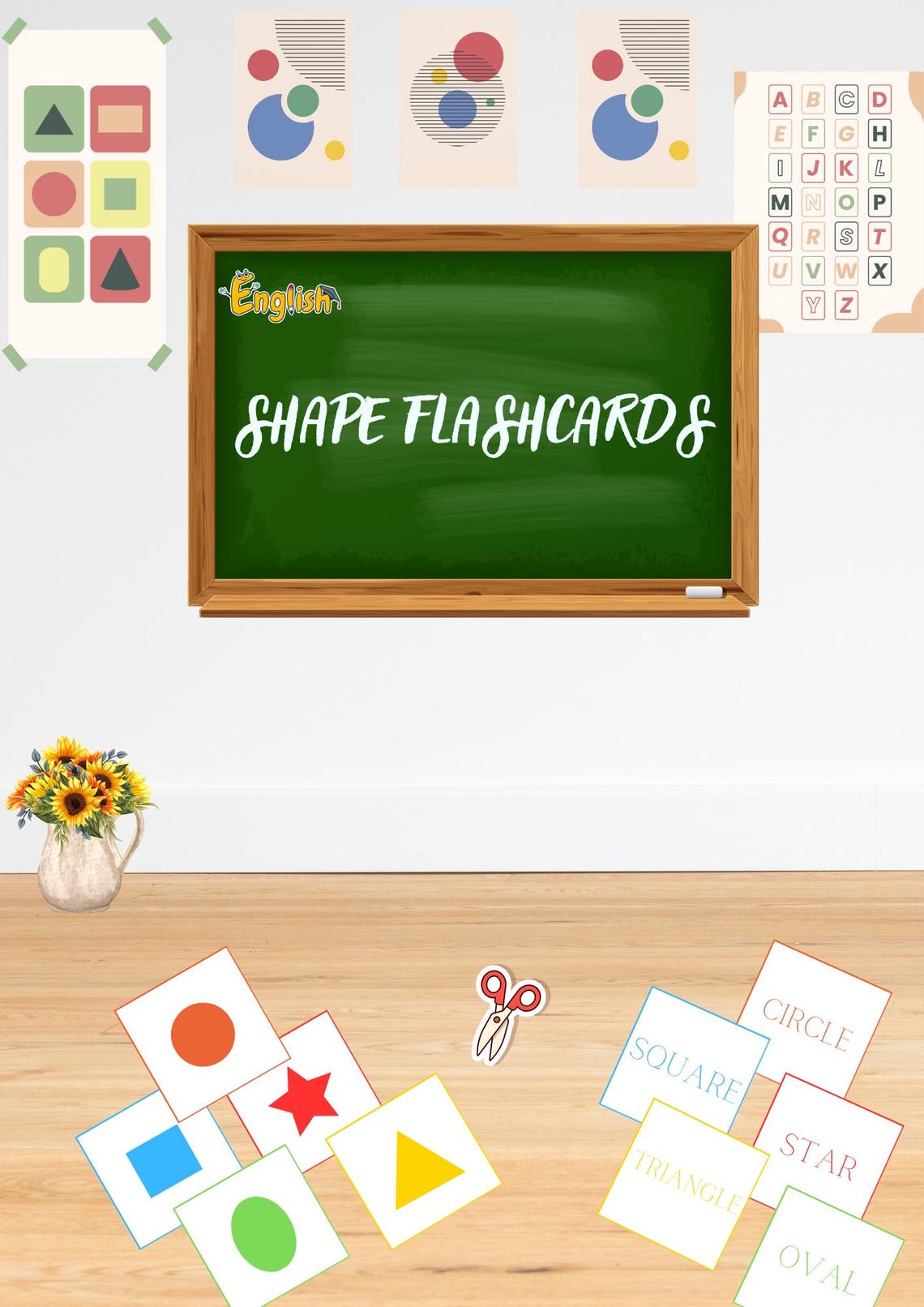 Printable Shape Flashcards, Shape Flashcards, Homeschool Flashcards ...