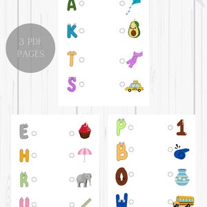 Beginning Sound Match, Beginning Sound Picture Match, Educational ...